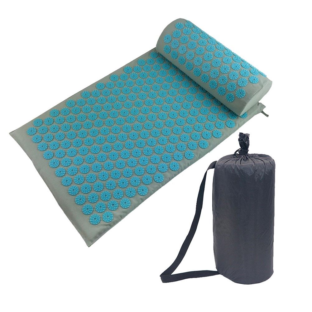 Acupressure Massager Cushion Shakti Mat Set Back Body Pain R_虎窝淘