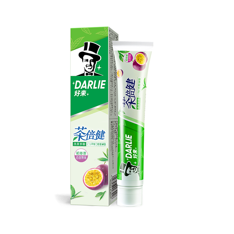 DARLIE好来(原黑人)牙膏白桃味百香果味160g清新口气清洁美白护龈_虎窝淘