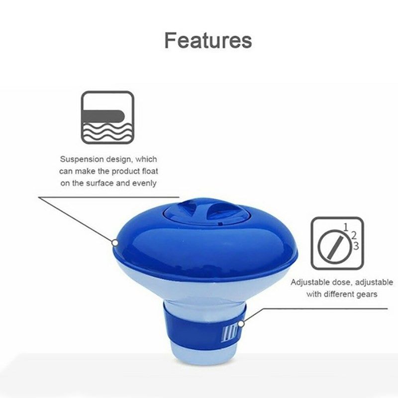 100G Swimming Pool Cleaning Tablet Floating Chlorine Hot Tub_虎窝淘
