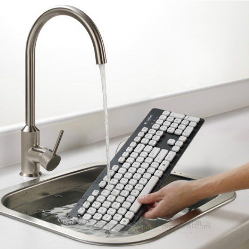 Logitech K310 Washable Waterproof USB Wired Keyboar_虎窝淘
