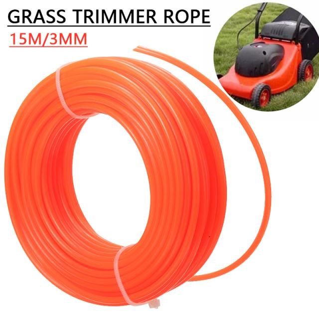 15M Roll Nylon Grass Trimmer Rope Flexible Grass Cutter Tri_虎窝淘