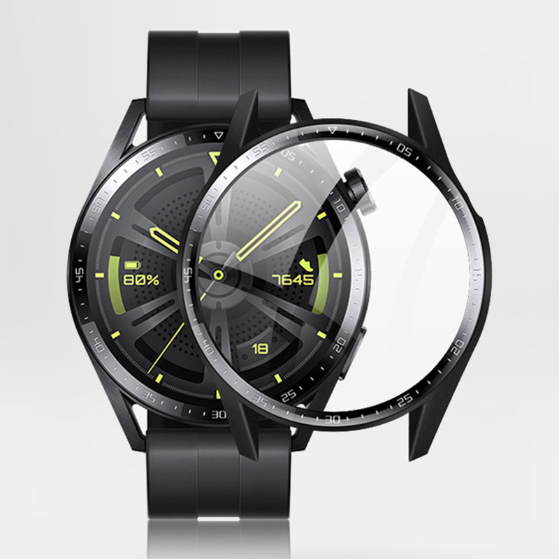 适用华为GT3保护套gt2智能Watchgt3手表保护壳钢化膜男女新款保护膜表壳gt2贴膜gt3pro表盘全包壳膜一体表套_虎窝淘