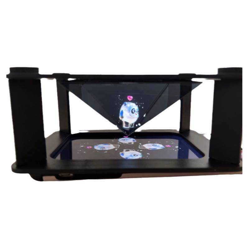 手机3d全息投影仪镀膜金字塔伪全息3D投影立体成像玩具裸眼悬浮盒_虎窝淘