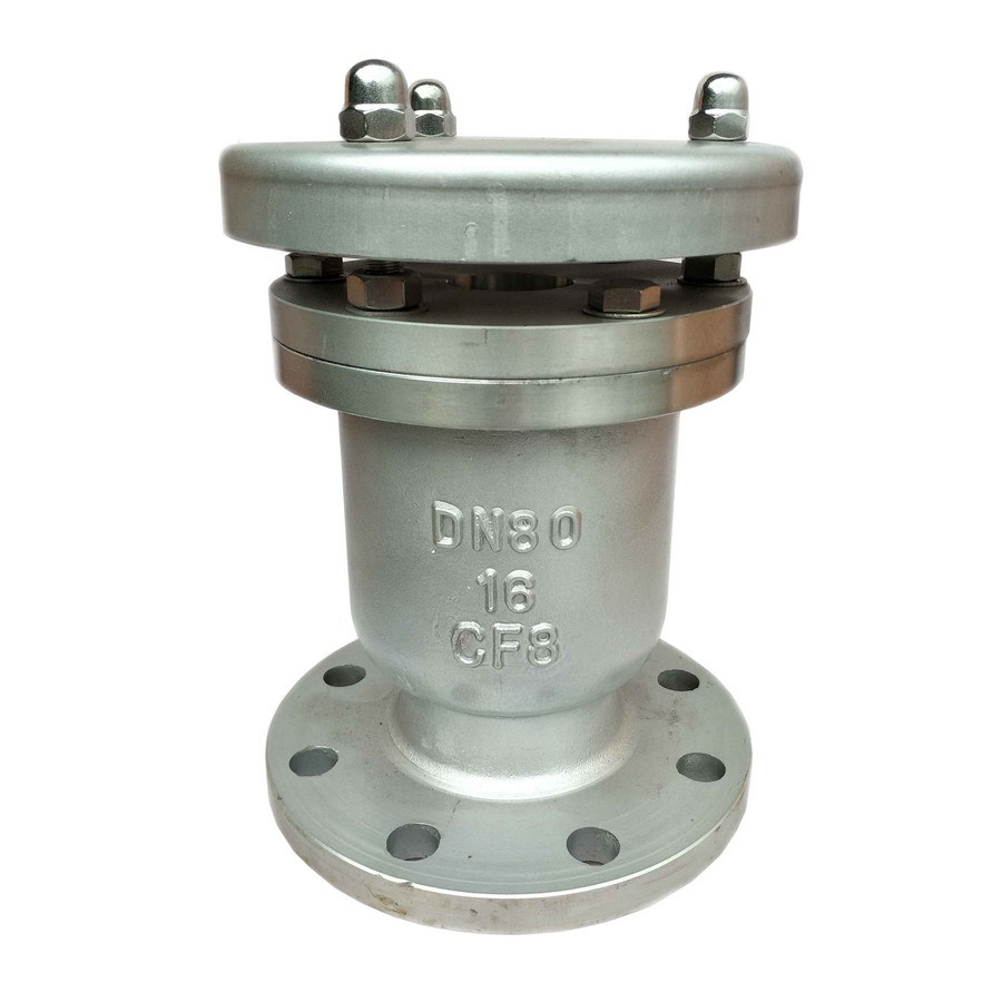 英科牌 P41X不锈钢自动进排气阀复合式管道法兰快速排气阀_虎窝淘