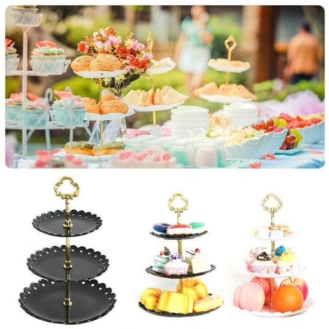 Three-tier Snack Rack Dried Fruit Storage Multi-layer Fruit_虎窝淘