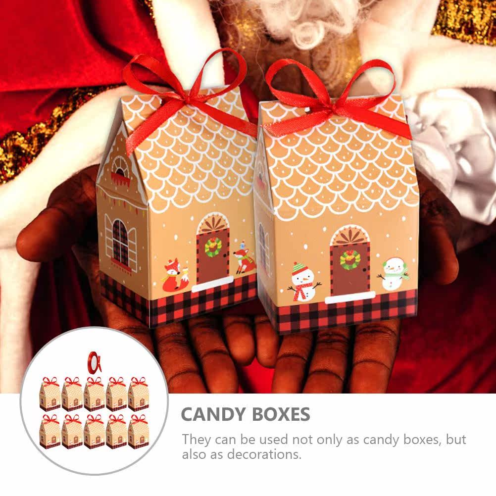 1Set Xmas Themed Packing Boxes Small Festival Candy_虎窝淘