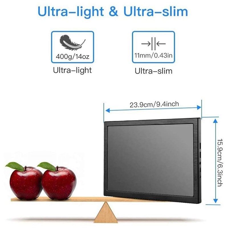 Portable HDMI Gaming Monitor,10 Inch IPS Portable Second Sn_虎窝淘