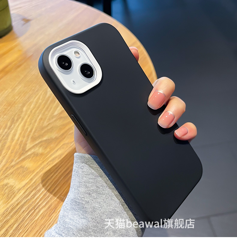 黑色撞色肤感三合一适用小米13手机壳13pro高级感12sUltra大孔12x/11pro红米K50至尊版K40s/pro+液态硅胶10新_虎窝淘