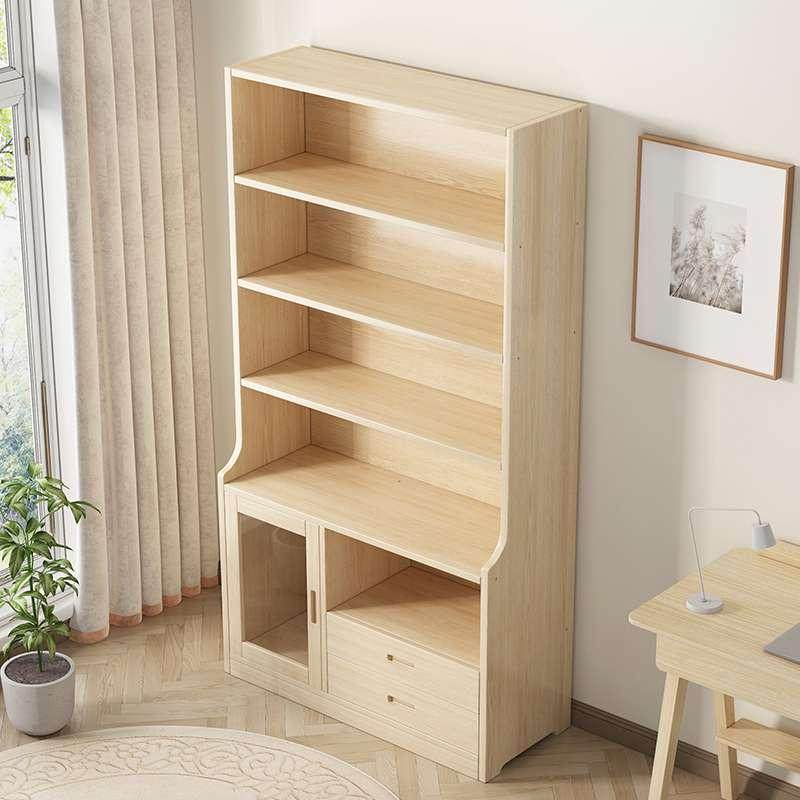 儿童书架置物架落地实木家用多层收纳柜客厅自由组合柜子简易书柜_虎窝淘
