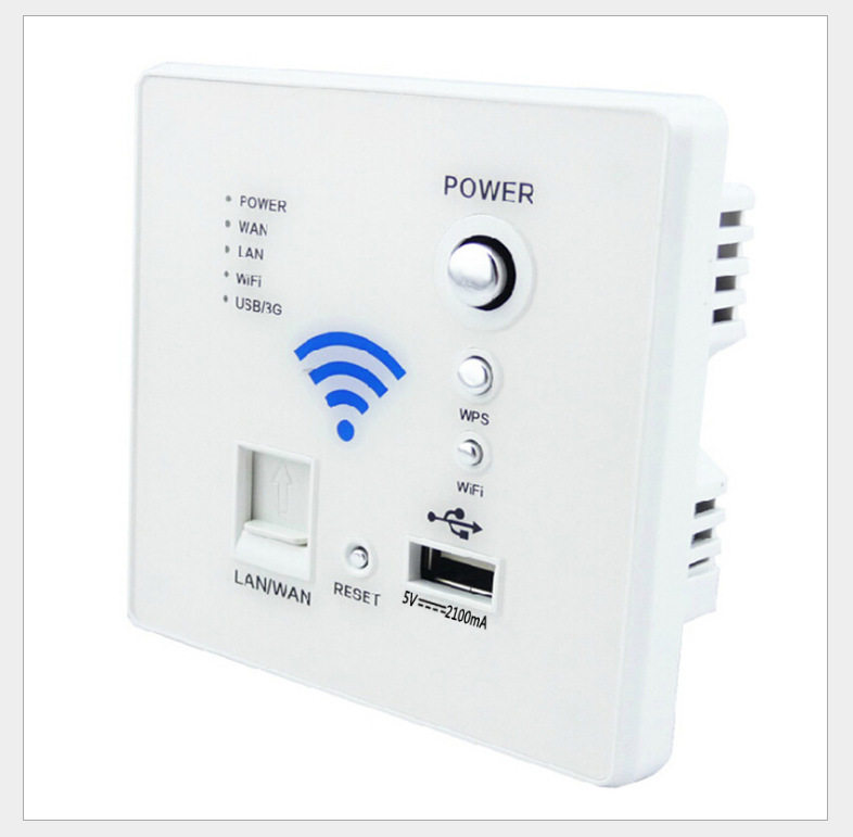 墙壁无线路由器家用86wifi插座300m入墙式酒店ap面板智能家居面板_虎窝淘