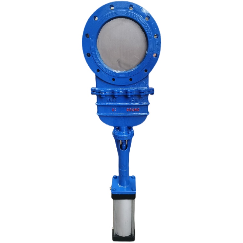 气动手动刀型闸阀PZ673H/X-10C/P铸钢/高温耐磨不锈钢浆料插板阀_虎窝淘