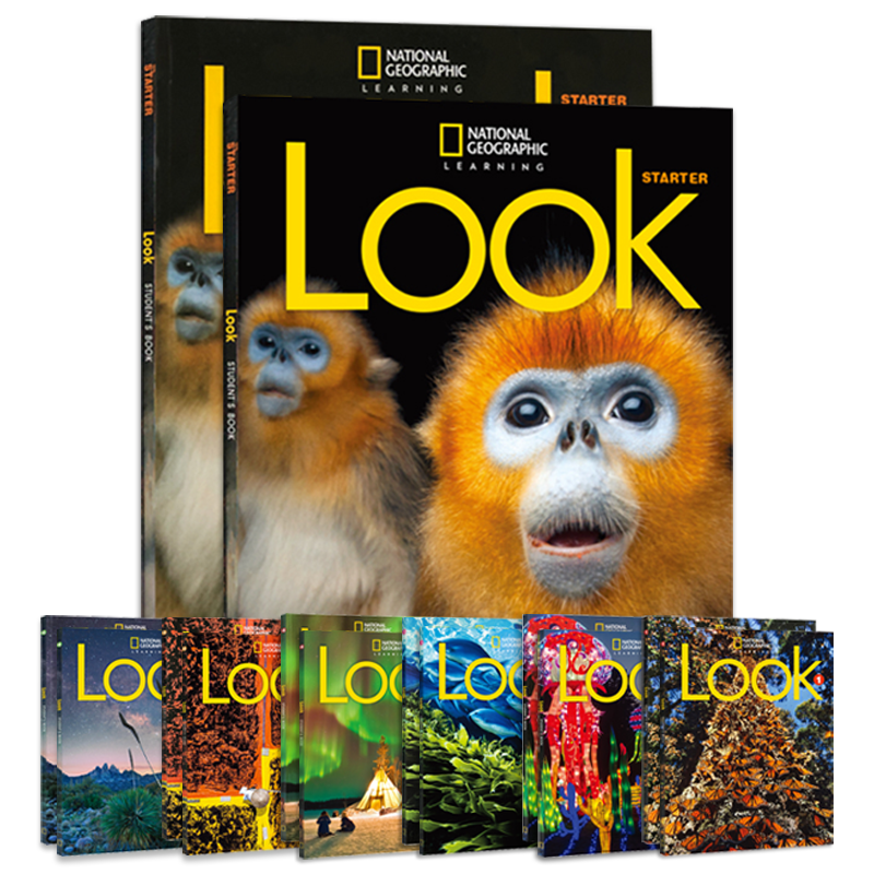 原版进口美国国家地理LOOK Starter/1/2/3/4/5/6级别小学英语词汇语法自然拼读综合教材_虎窝淘