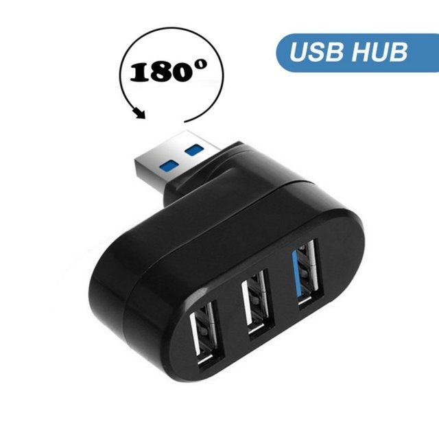3 Ports USB 3.0 Hub High Speed Data Transfer Splitter B_虎窝淘