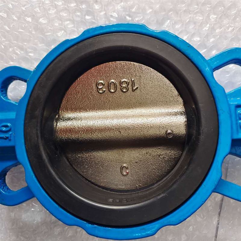 耐油丁青手柄对夹蝶阀球铁软密封蝶阀厂家天津D71X-16Q/304阀板_虎窝淘