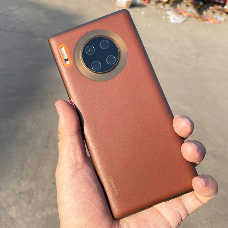 适用于华为mate30pro手机壳5G素皮版专用丹霞橙青山黛超薄磨砂硬壳PP素皮专用保护套防摔全包轻薄软套硅胶套_虎窝淘