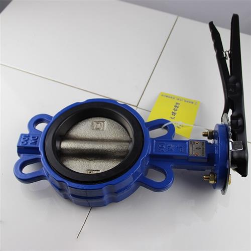 对夹式蝶阀D71X-16Q球墨铸铁304板手动中线对夹蝶阀dn65dn150_虎窝淘