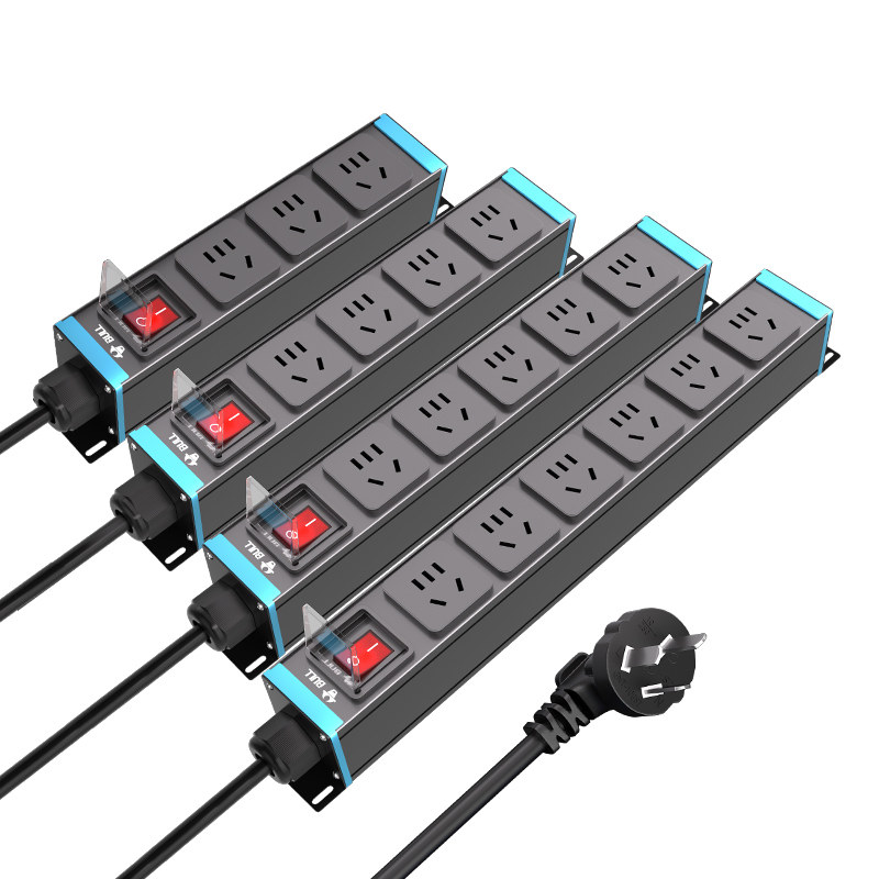 公牛PDU机柜插座3/4/5/6位铝合桌面电竞插排电脑插线板带开关_虎窝淘