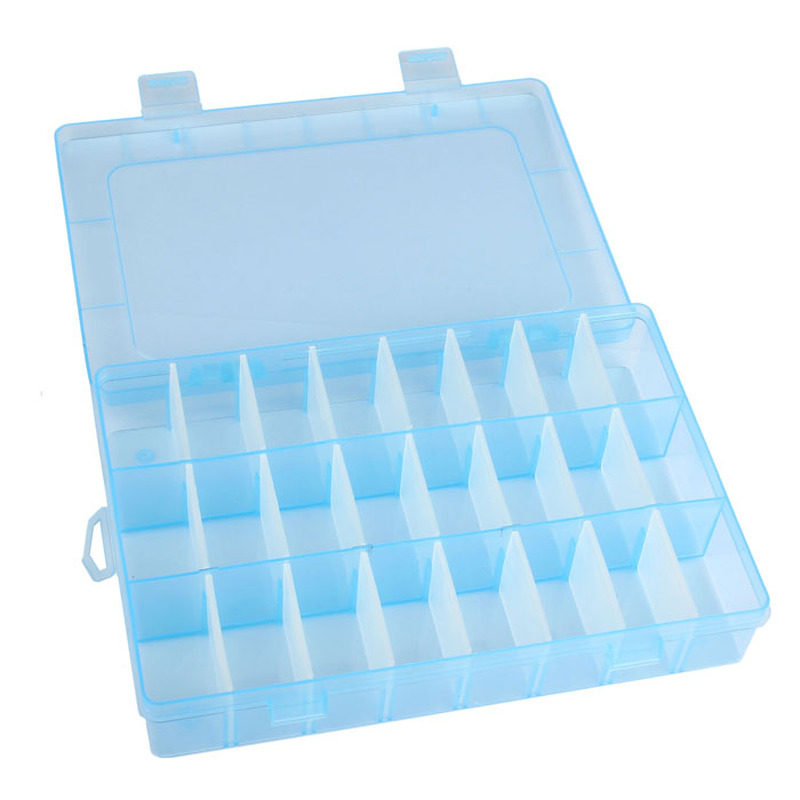 Undefined Adjustable 24 Compartment Plastic Storage Box_虎窝淘