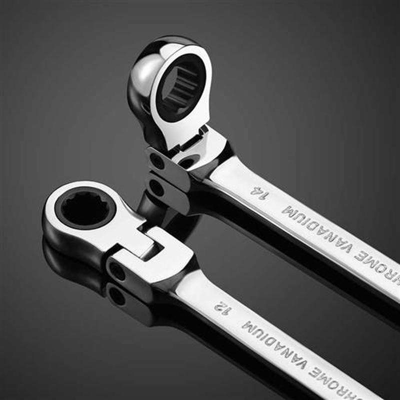 Key Ratchet Wrench Spanner Socket Tool Set Ratchet 5/6/7/12P_虎窝淘