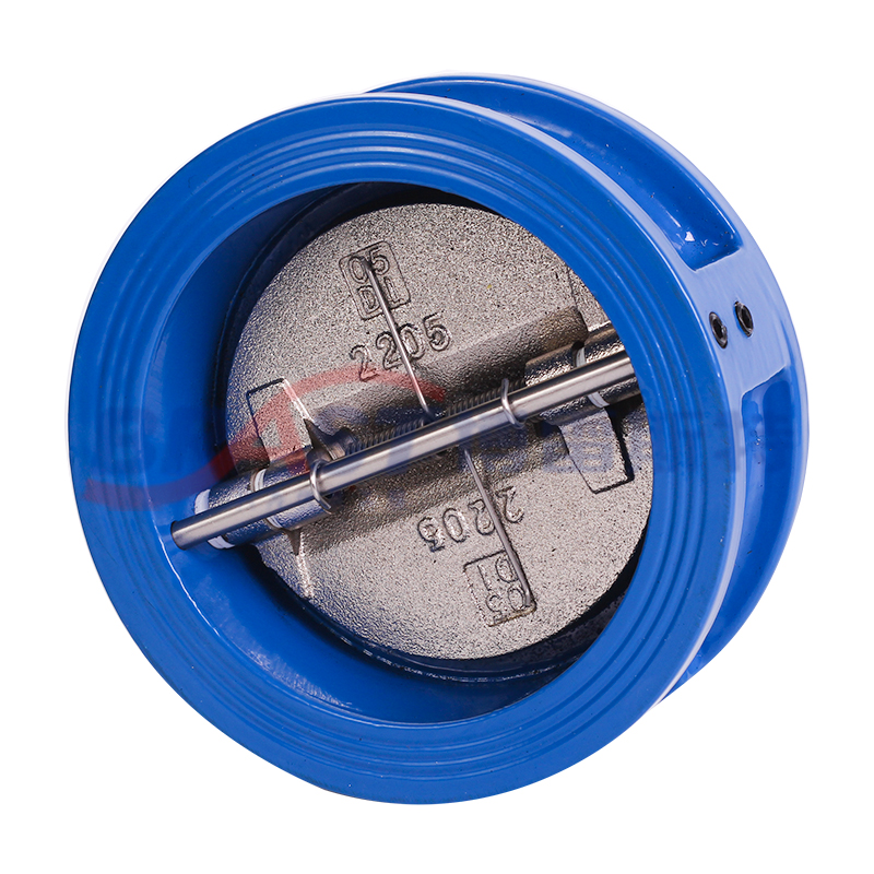 A对夹式止回阀 DH77X-10/16灰球体球板/304板双瓣蝶式止回阀_虎窝淘