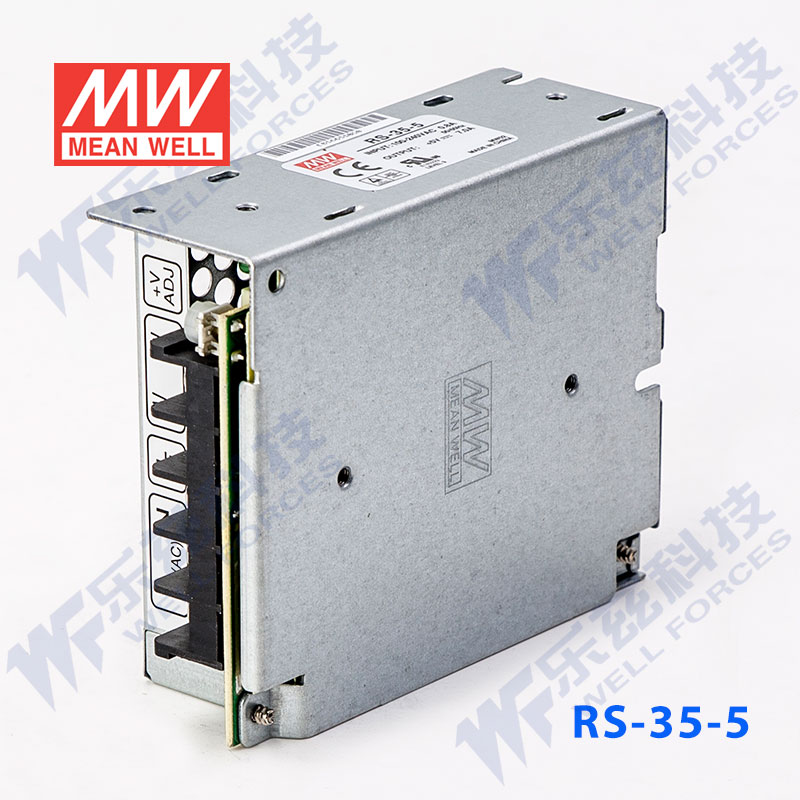 RS-35-5台湾明纬35W 5V开关电源直流稳压DC 7A变压器工控_虎窝淘