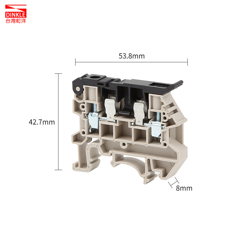 螺钉导轨式保险丝接线端子排DK4N-TF(5*20)熔断丝端子台保险丝座_虎窝淘
