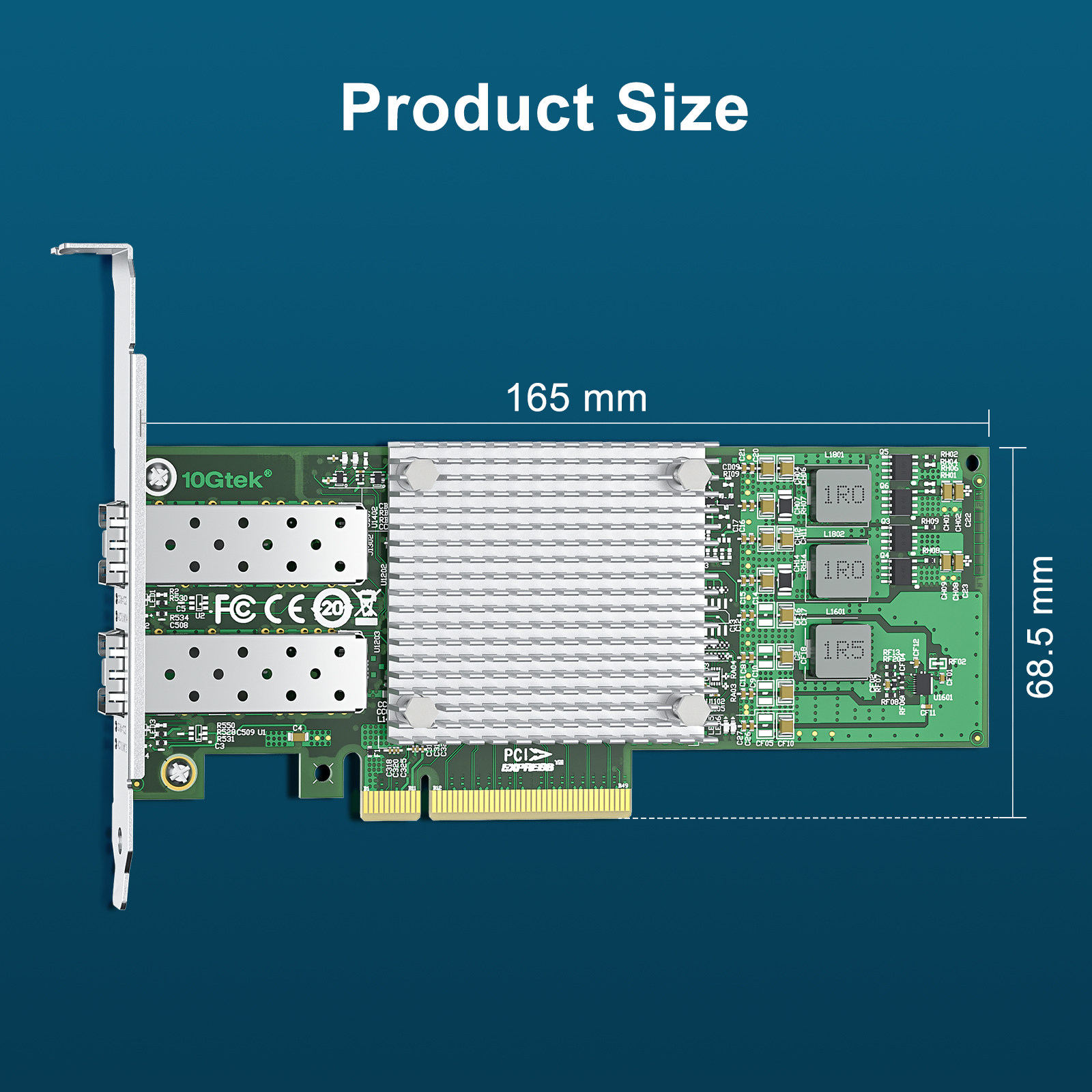 万兆博通网卡BCM 57810S双口服务器光纤网卡PCI-E X8 SFP+接口_虎窝淘