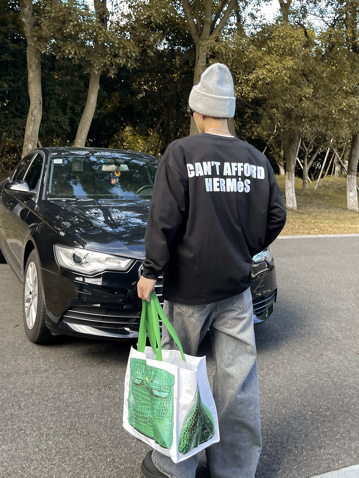 PLTH*新品字母经典字母印花圆领重磅255g纯棉街头时尚男长袖T恤_虎窝淘