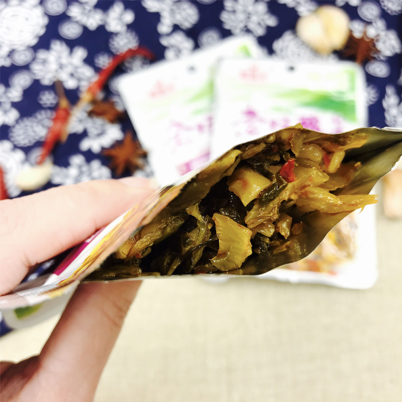 湖南特产湘满天开袋即食酸菜38g*20包香辣下饭菜酸菜酱菜泡菜_虎窝淘