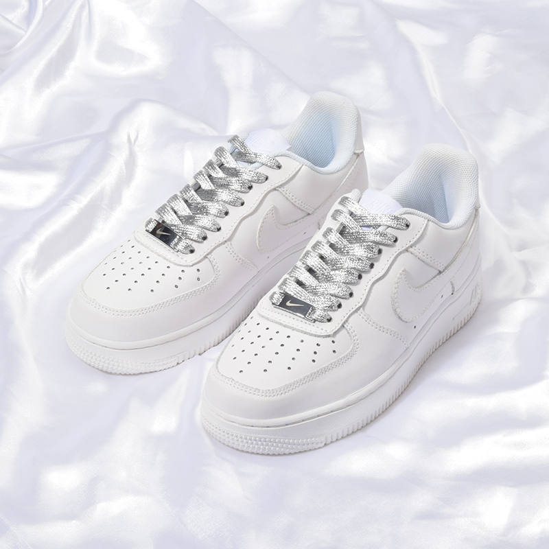 男女ins潮彩色丝绸鞋带af1空军一号aj1高帮亮面鞋带绳小白鞋配饰_虎窝淘