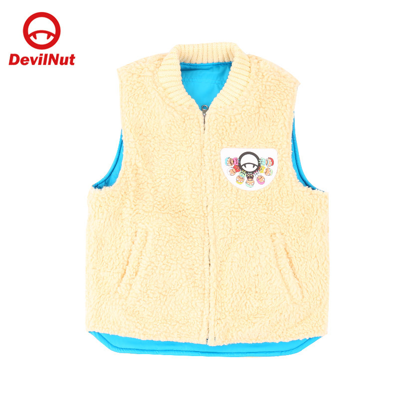 DEVIL NUT潮牌恶魔童装双面宽松马夹- KIDS男女同款AET_虎窝淘