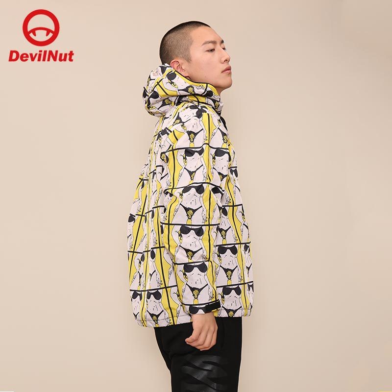 DEVIL NUT潮牌恶魔男式连帽套头流感外套迷彩-DNFC AET_虎窝淘