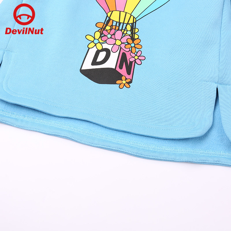 DEVIL NUT恶魔潮童装秋冬纯棉长袖套头圆摆卫衣上衣 KIDS AET_虎窝淘