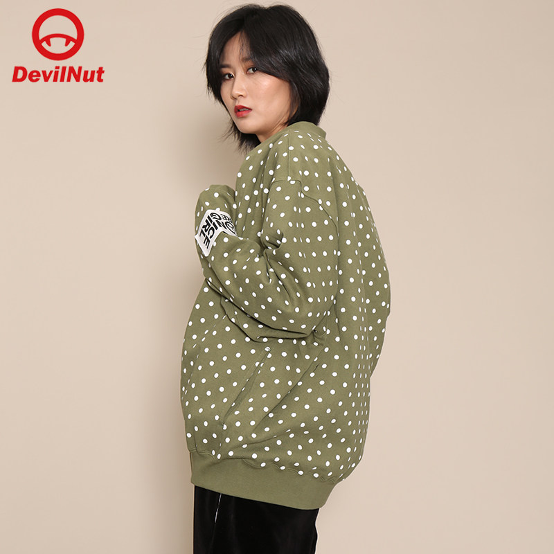 DEVIL NUT潮牌恶魔特大卫衣棒球衫-DNP上装开衫卫衣AET_虎窝淘