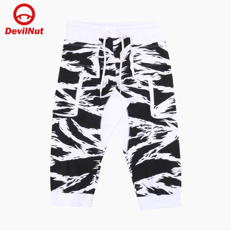 DEVIL NUT潮牌恶魔男款瘦垮枪袋卫衣裤-BH SET_虎窝淘