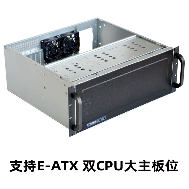 4U工控机箱400长短箱服务器机箱NVR监控存储双CPU大板位 9硬盘位_虎窝淘