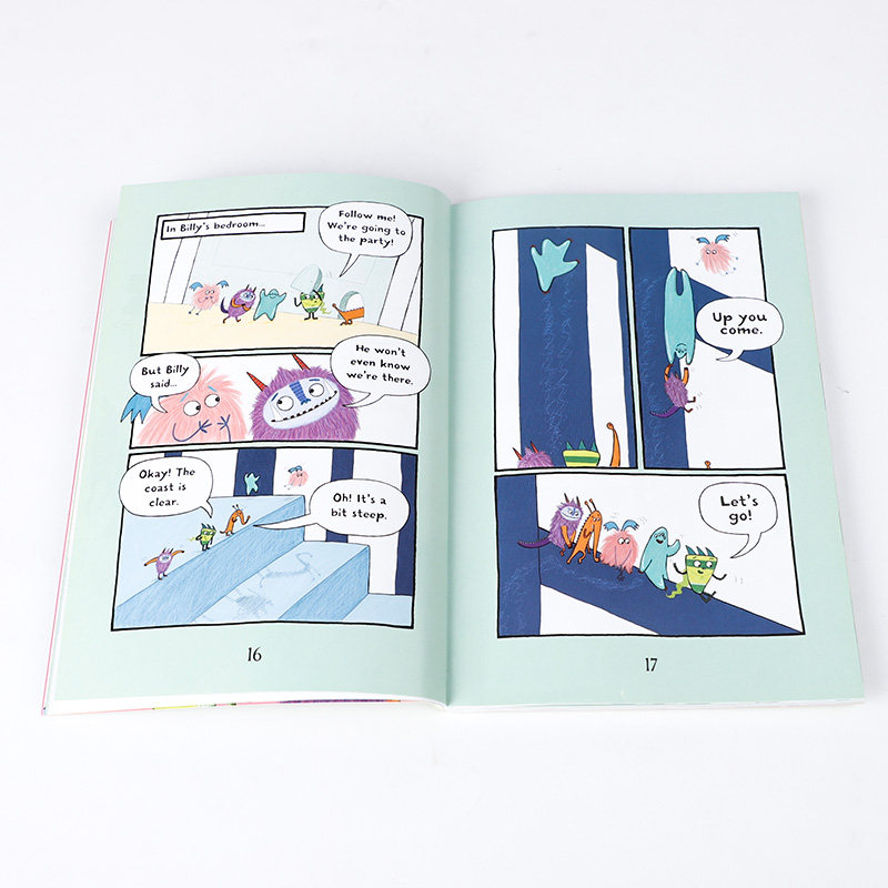 英文原版Billy and the Mini Monsters: Monsters go to a Party比利和迷你怪兽：怪兽们去参加一个 ...