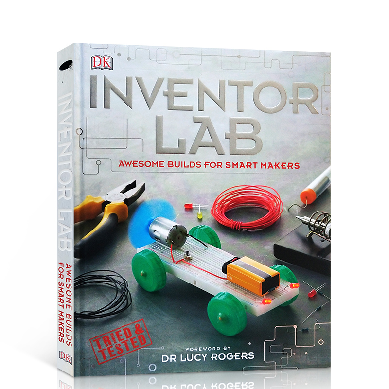 探索STEM学科电子与科学 DK出版 Inventor Lab: Projects for genius makers发明家实验室英文原版儿童 ...