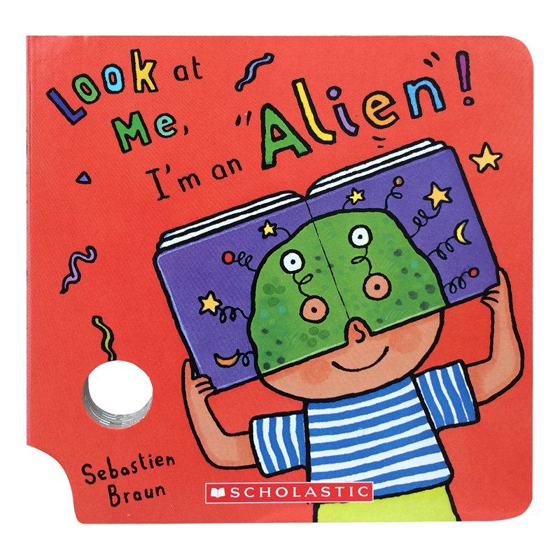 送音频小火箭点读英文原版绘本 Look At Me book I'm an Alien!外星人面具儿童趣味吴敏兰推荐书单1-6岁游戏互动益智早 ...