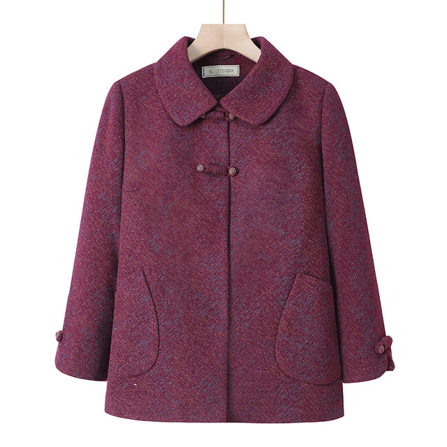 Mom Spring and Autumn Casual Jacket 60 Years Older and Middle-aged ...