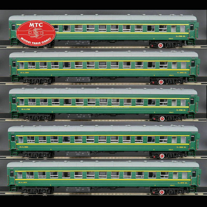 火车模型HO型天朝MTC YZ22 XL22带灯硬座行李绿皮车厢多号客车厢_虎窝淘