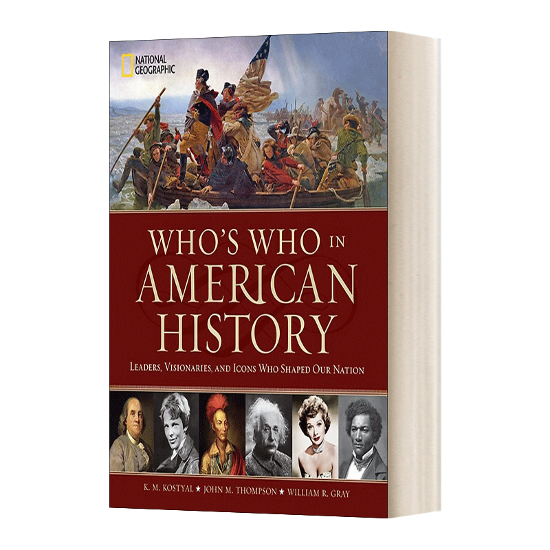 英文原版 Who's Who in American History美国历史上谁是谁美国的总统梦想家艺人英文版进口英语原版书籍_虎窝淘