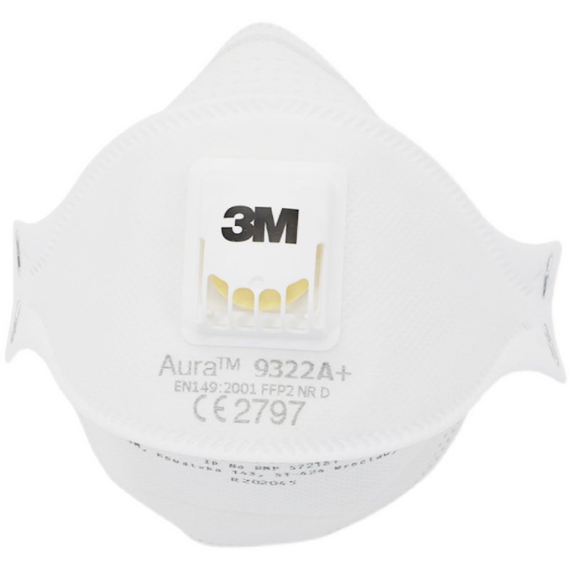 正品 3M 9322A+ FFP2头戴式带呼吸阀透气颗粒物防尘防雾霾口罩_虎窝淘