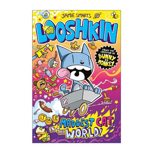 英文原版 Looshkin the Maddest Cat in the World 世界上疯狂的猫鲁什金 Jamie Smart畅销儿童幽默 ...