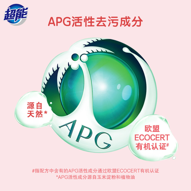 [超能新品apg果蔬餐具净洗洁精家用]-温和配方 安全无毒级*-轻舟网