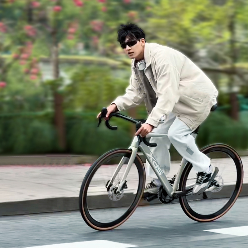 喜德盛2023新款AD350破风公路自行车20速油压碟刹竞技变速单车_虎窝淘