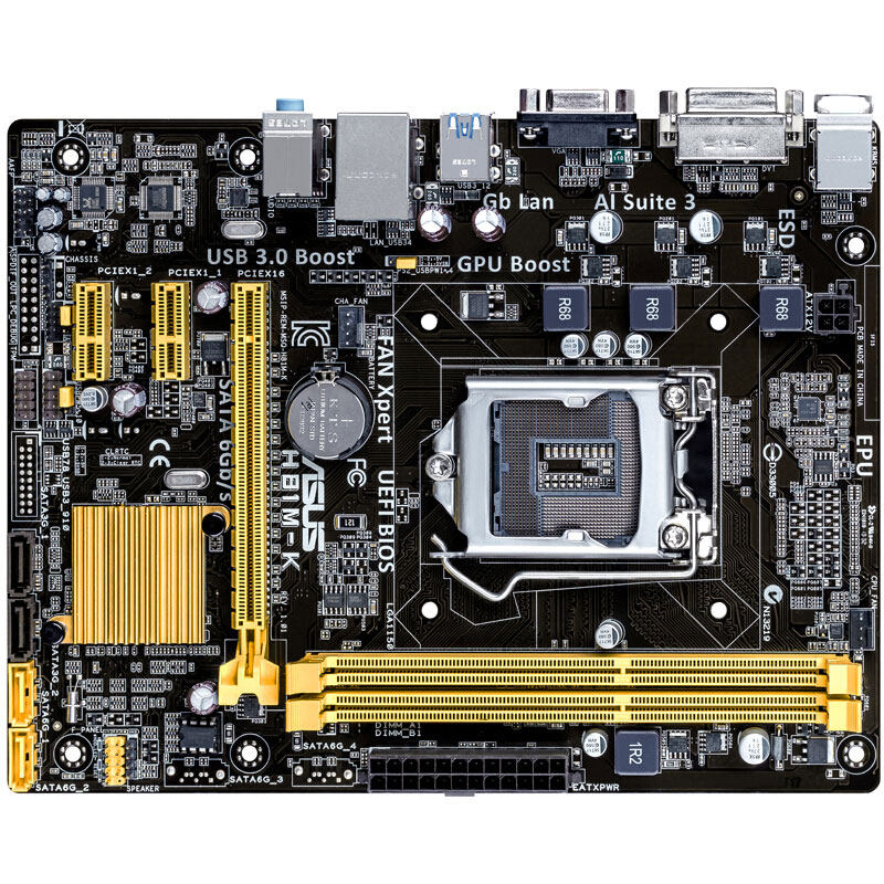 华硕H81M-K技嘉H81M-DS2 S2PH全新原厂盒装1150针主板配四代CPU_虎窝淘