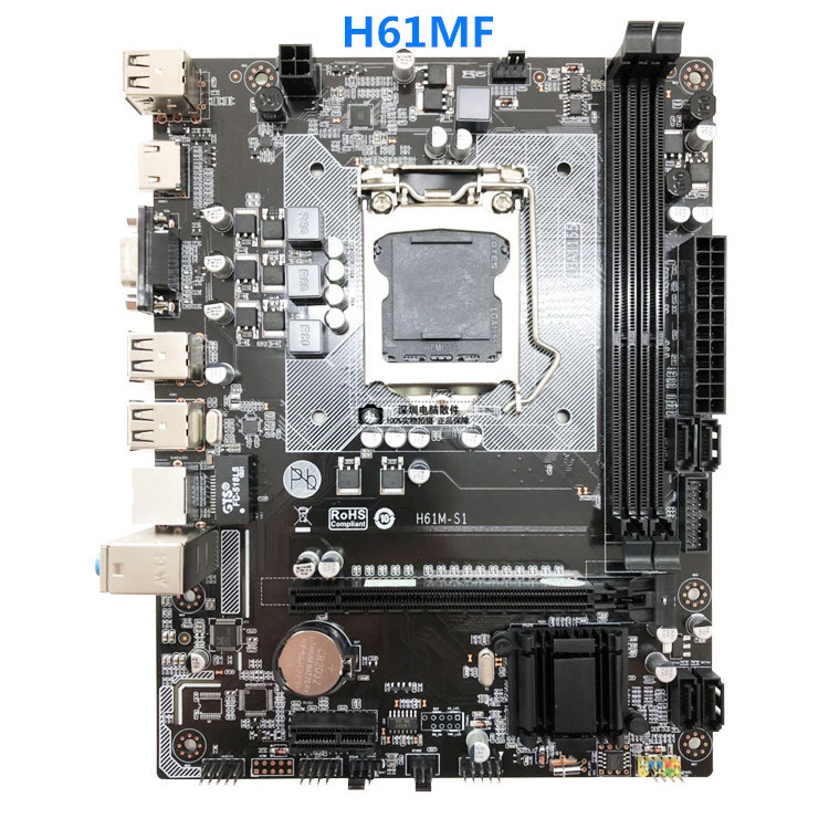 全新金硕昇H61电脑主板H61-1155针主板支持M.2双核四核I3 15等CPU_虎窝淘