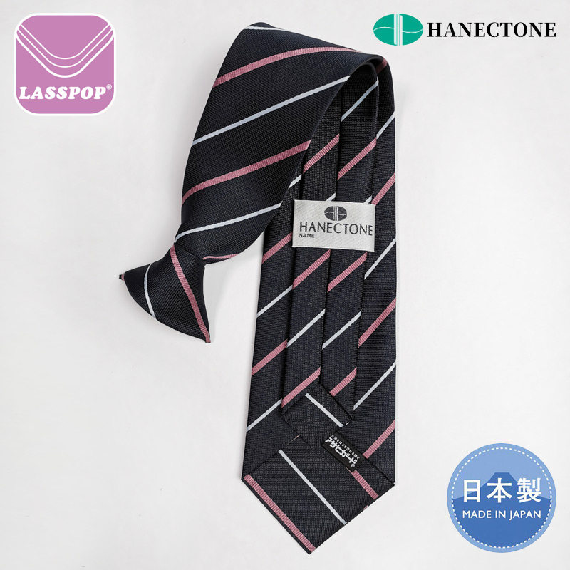 HANECTONE日本制JK/DK制服免打条纹领带男女学生校服配饰暗扣便携_虎窝淘