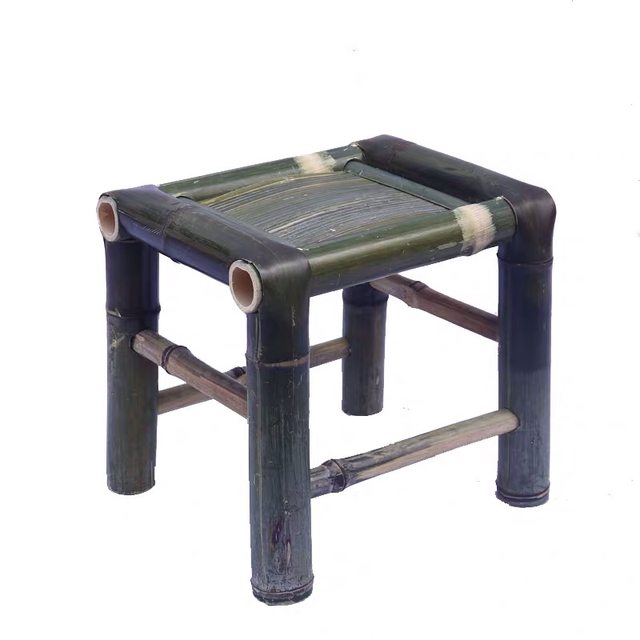 Bamboo new chair backless chair home single chair adult woven small ...